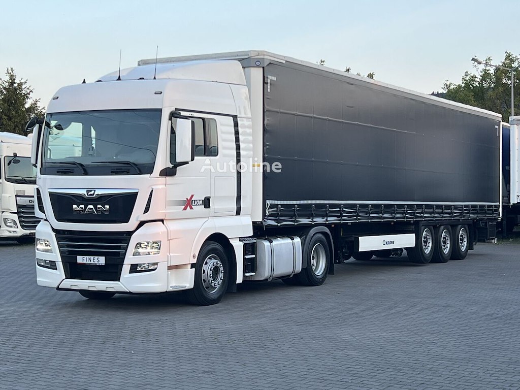 MAN TGX 18.470 tegljač + poluprikolica sa kliznom ceradom