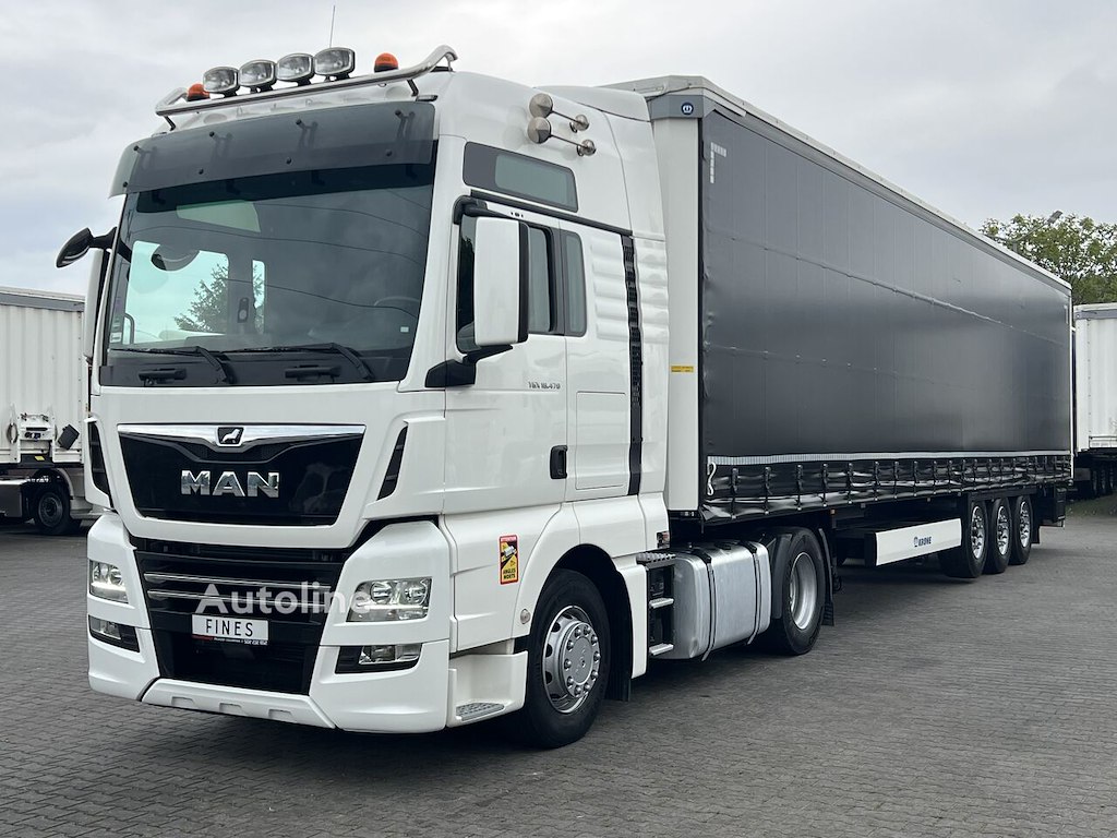 MAN TGX 18.470 tegljač + poluprikolica sa kliznom ceradom