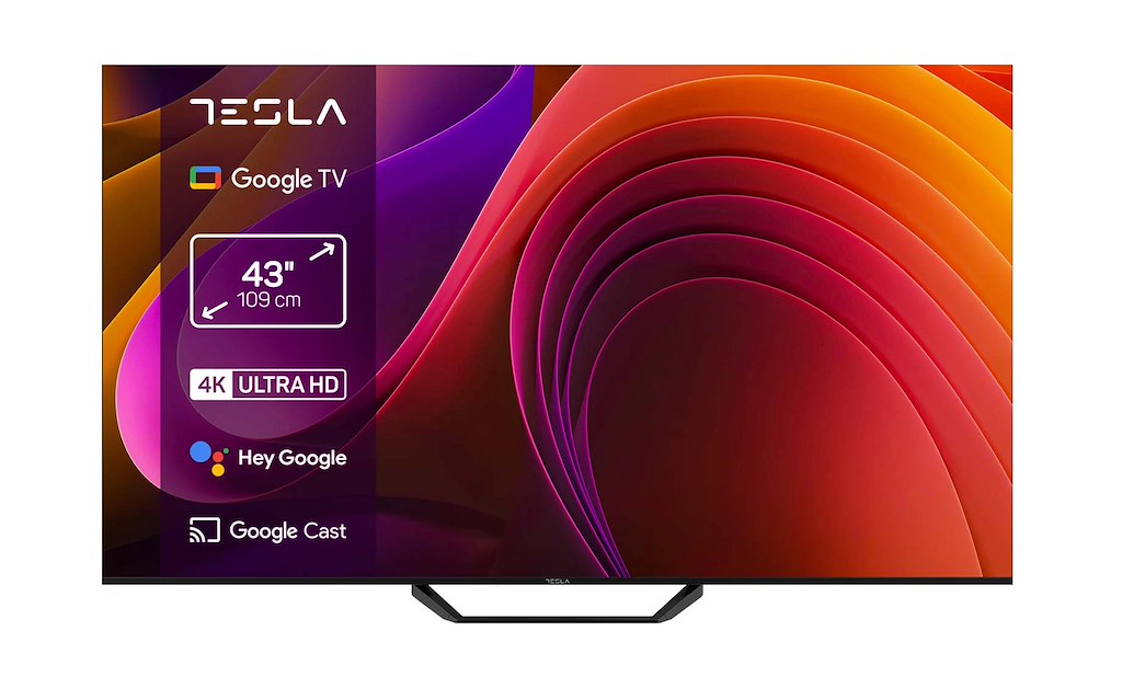 Tesla 43E655BUS (43"/108cm) 4K UHD D-LED Google Smart TV
