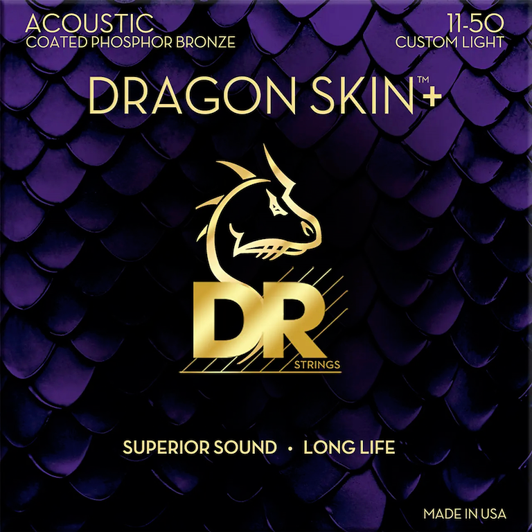 DR Dragon Skin+ DAP-11 žice za akustičnu gitaru 011–050