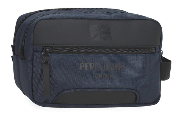 PEPE JEANS BROMLEY muški neseser sa 2 pregrade - teget ( 70.644.44 )