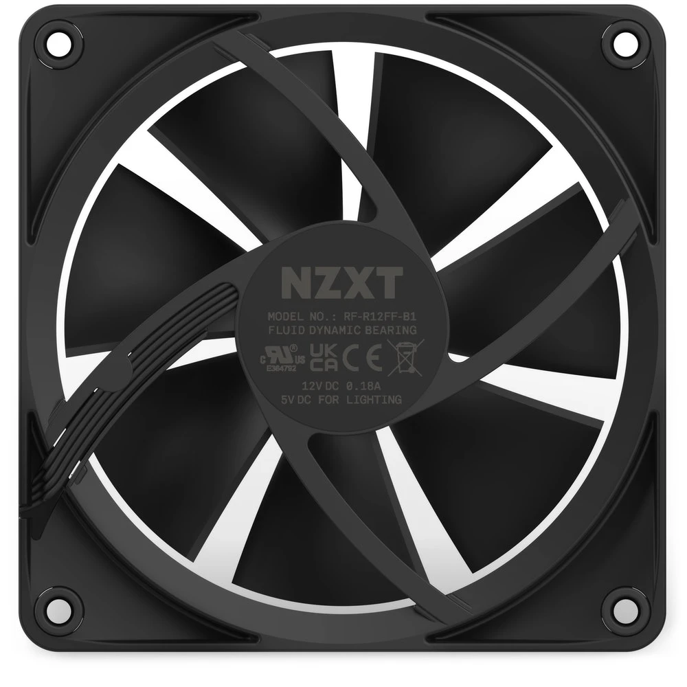 NZXT F120RGB (RF-R12SF-B1) crni ventilator 120mm