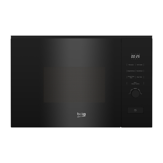 Ugradna mikrotalasna pećnica Beko sa grill - om, MWO BMGB 20212 B, 1000/800W, 20L, Crna boja