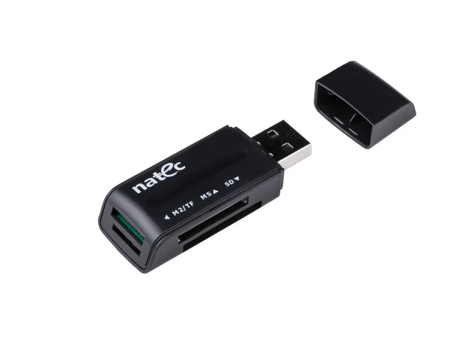 Natec Ant3 (NCZ-0560) čitač kartica M2/microSD/MMC/MS/RS-MMC/SD/T-Flash USB 2.0 crni