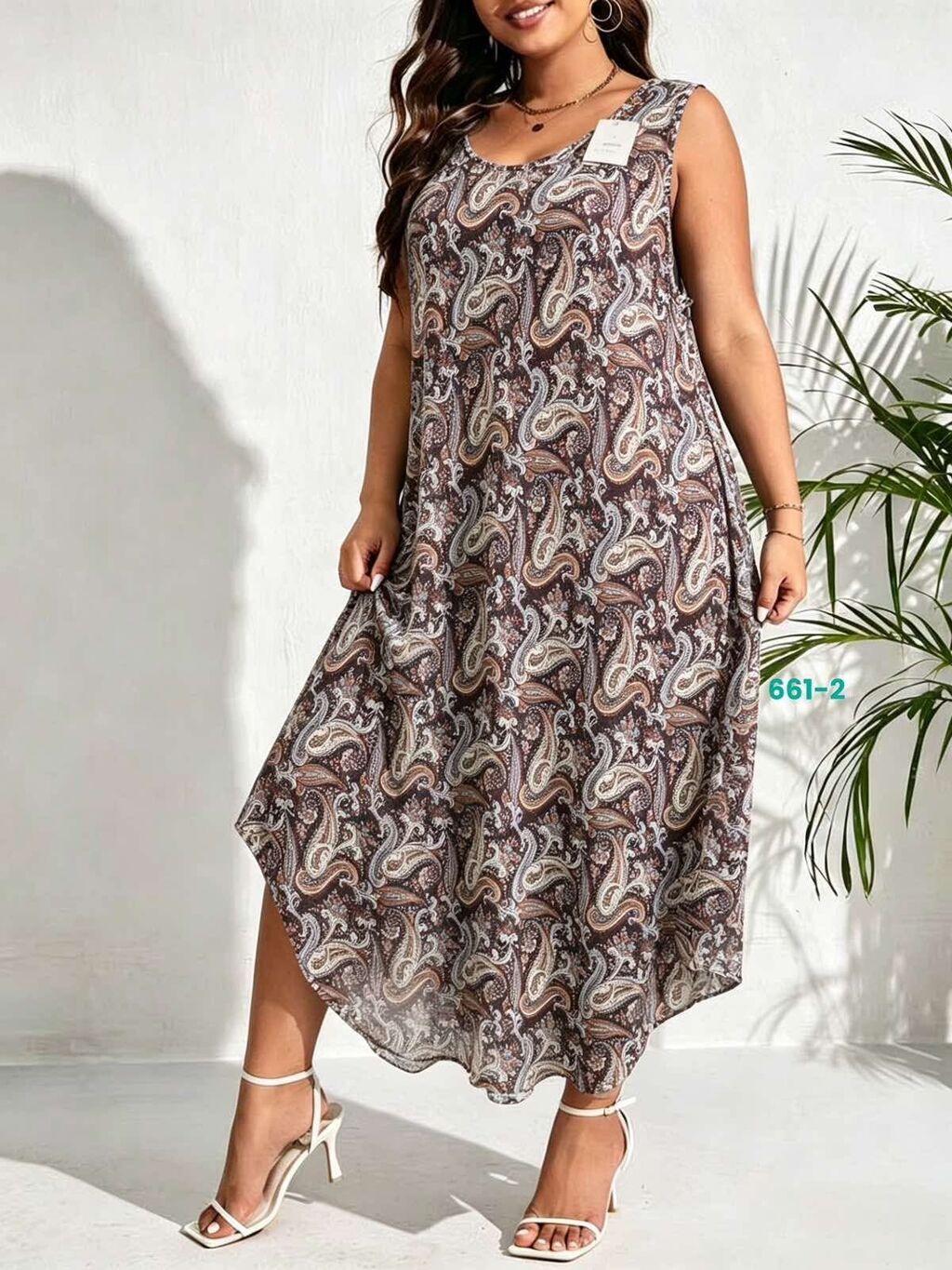 06. Haljina za punije XL 2XL 3XL 4XL Cena: 2.290 dinara H