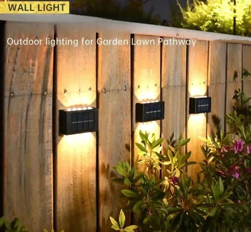 LED Solarna Lampa - Zidna Dvostrana (Par 2 kom) ☀️   Ove solarne LED
