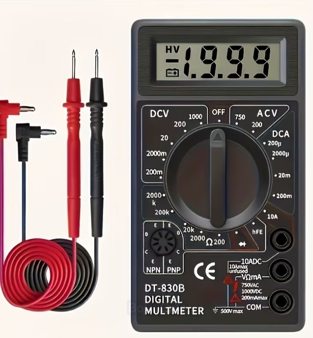 Digitalni multimetar DT-830B/DT-830D - LCD ekran sa 3½ cifre (1999)