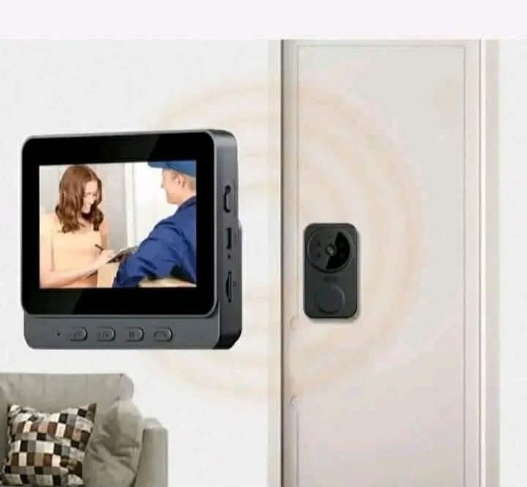 Bežično Video Zvono sa LCD Ekranom – Komplet Smart Kamera Cena 4999