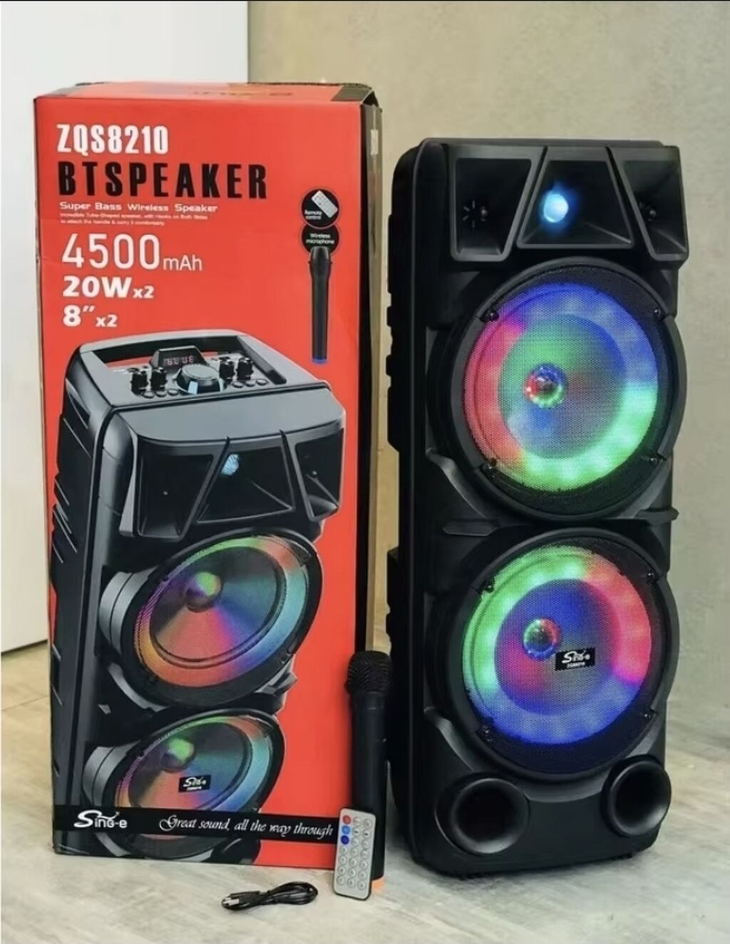 BLUETOOTH ZVUCNIK ZQS8210 - Karaoke + 1 bežični mikrofon. - Model