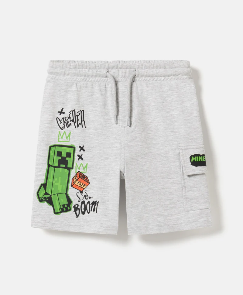 Dečji cargo šorts Minecraft Creeper 100% pamuk
