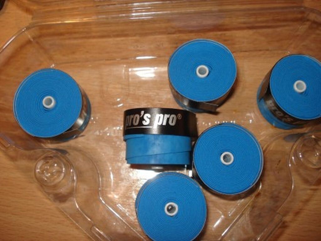Grip Aqua Zorb Premium plavi za teniski reket Služi za namotavanje na