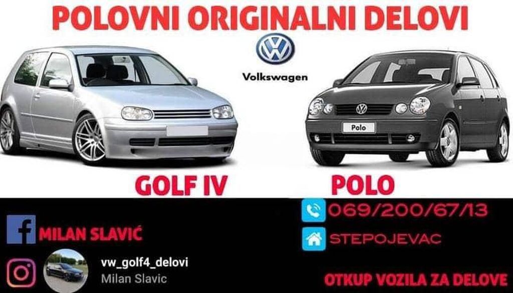 ZAMAJAC 1.8 GTI ZA VOLKSWAGEN GOLF 4 | Set Kvacila Golf 4 1.8 GTI
