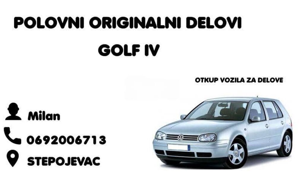 DIZNE ZA VOLKSWAGEN GOLF 4 | Dizne Golf4 1.9 TDI 66KW Delovi Golf 4