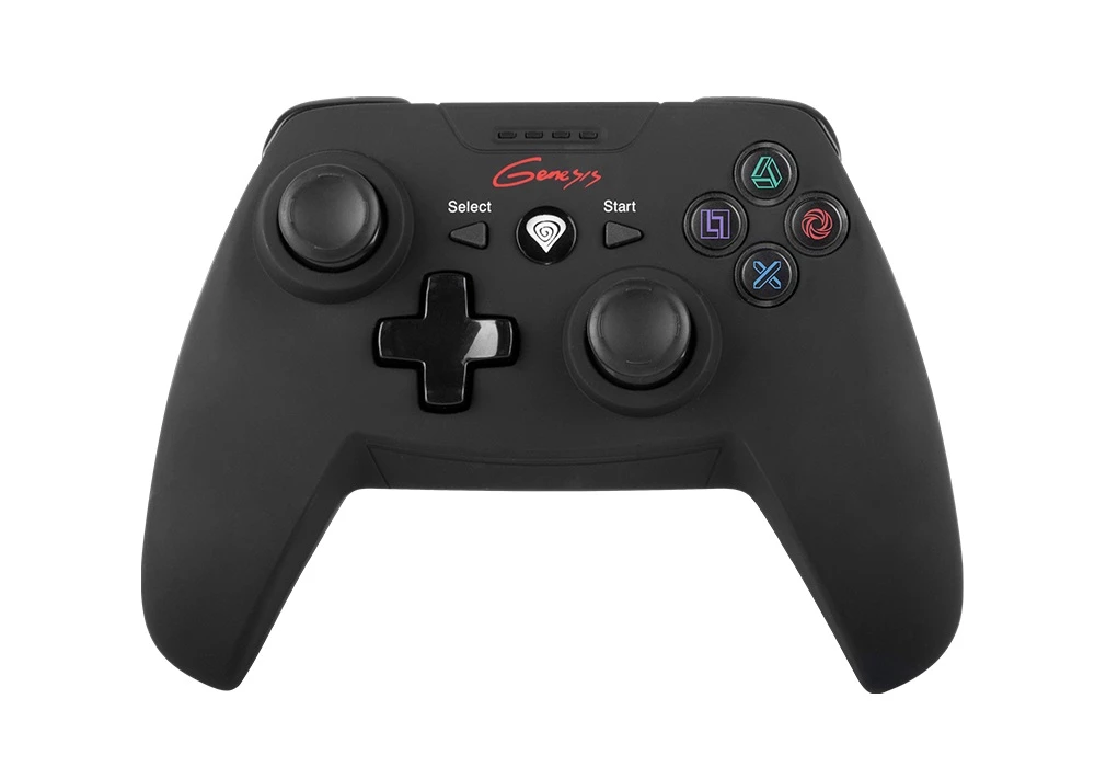 Natec Genesis PV58 Wireless Vibration D-Input/X-Input Gamepad for PC/PS3 Rubberized - Black (NJG-0692)