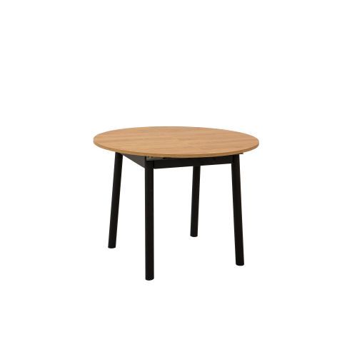 Oliver - Oak, Black OakBlack Extendable Dining Table VIZUELNO OŠTEĆENJE