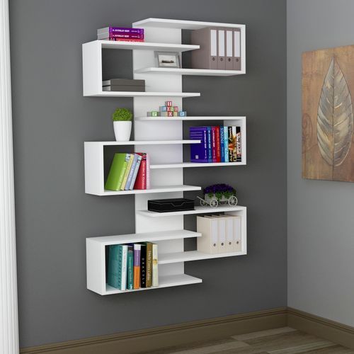 Lotus - White White Bookshelf VIZUELNO OŠTEĆENJE