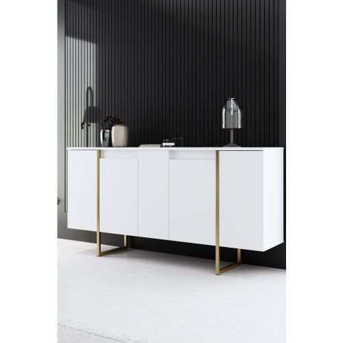Luxe - White, Gold White Gold Console OŠTEĆENO