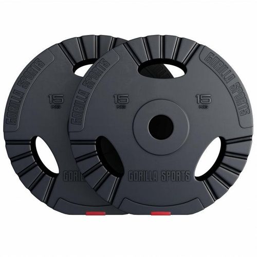 Olimpijski tegovi 50/51 mm od plastike SET 2 x 15 KG