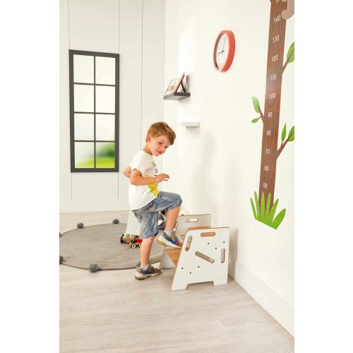 Step stool - bela, prirodna bela