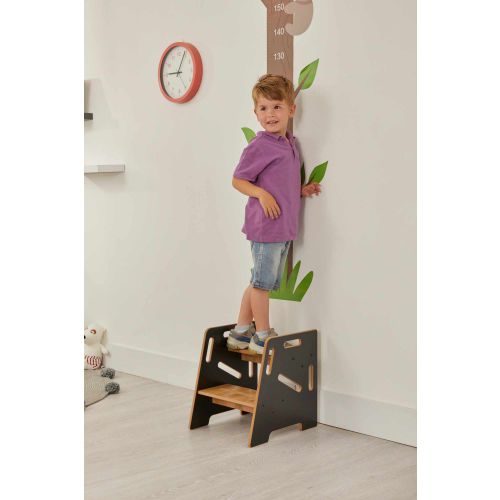 Step stool - crni, prirodni crni