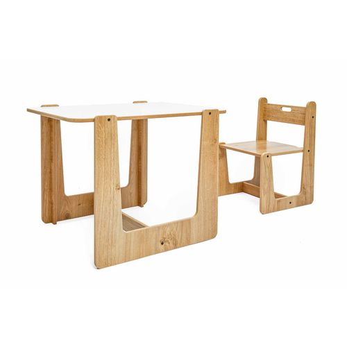 Crane dečiji sto set - beli