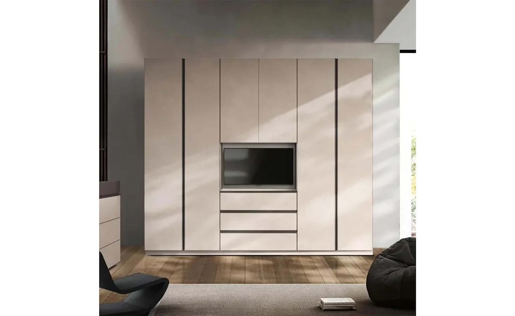 Brema otklopni ormar 92x55x240 cm kašmir/antracit