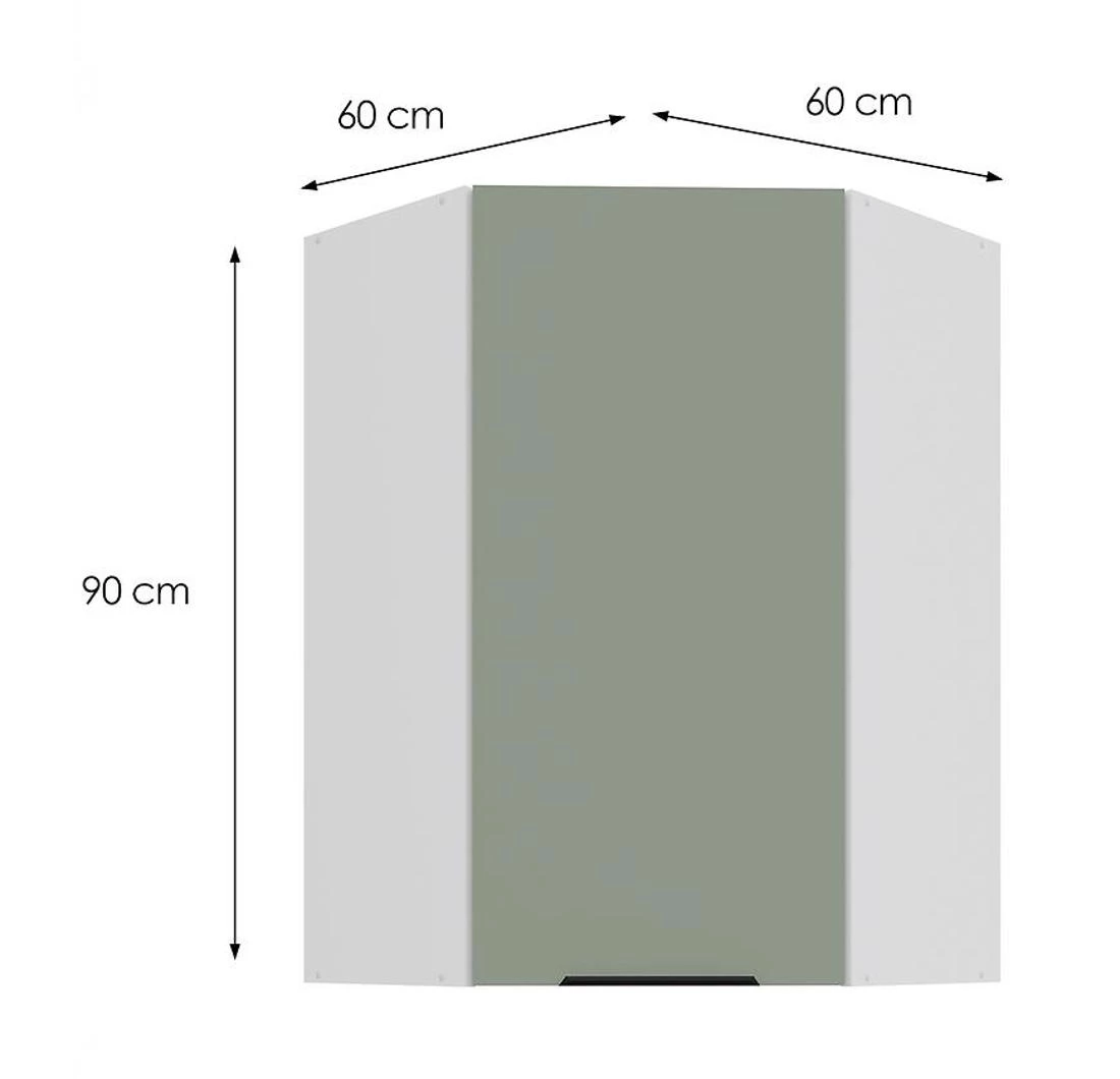 Kuhinjski ormaric Aria-SA/WH sa otpornošcu na otiske prsti?u 60X60 GN-90 1F (45°)