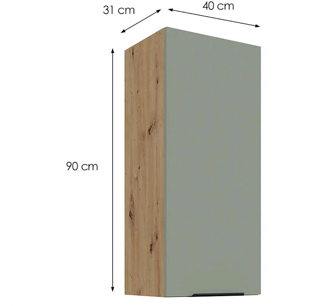 Kuhinjski ormar Aria-SA/AR protiv otiska prsta 40G-90 1F