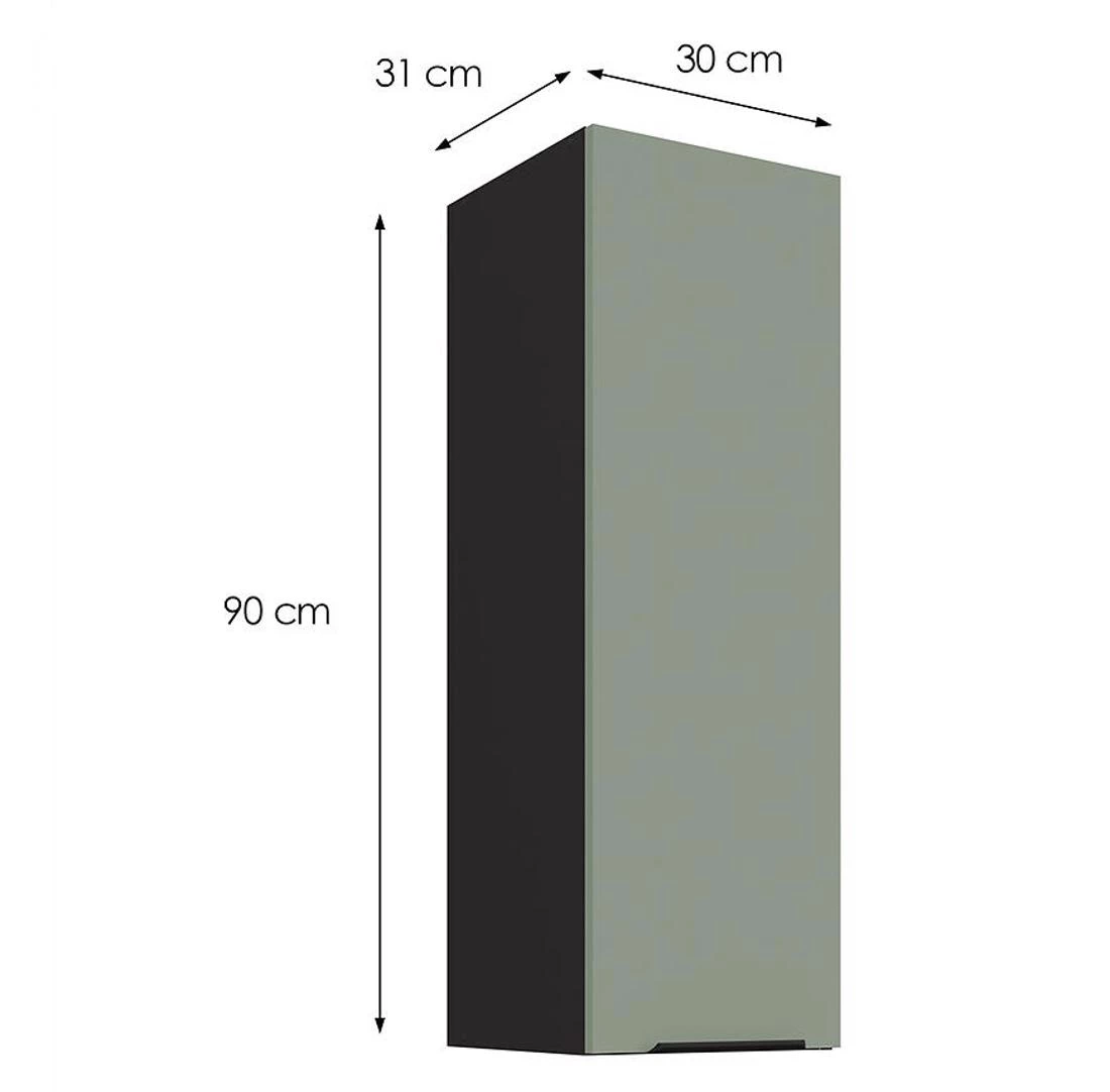 Kuhinjski ormar Aria-SA/BL protiv otisaka prsti?u 30G-90 1F
