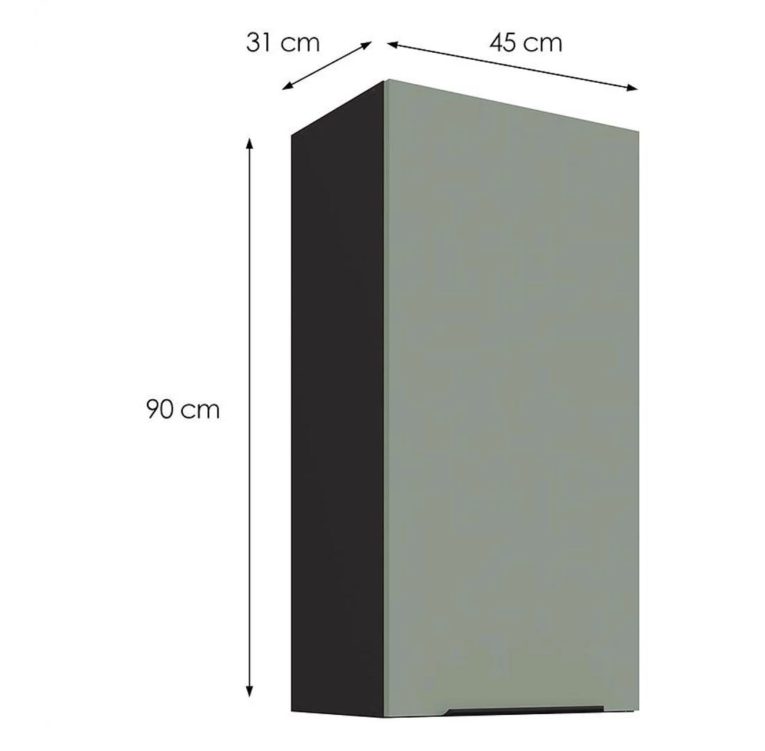 Kuhinjski ormar Aria-SA/BL protiv otisaka prsti?u 45G-90 1F