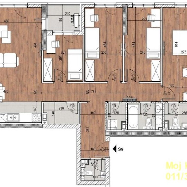 Stan – Beograd, Novi Beograd Blok 60 – ID 23063.