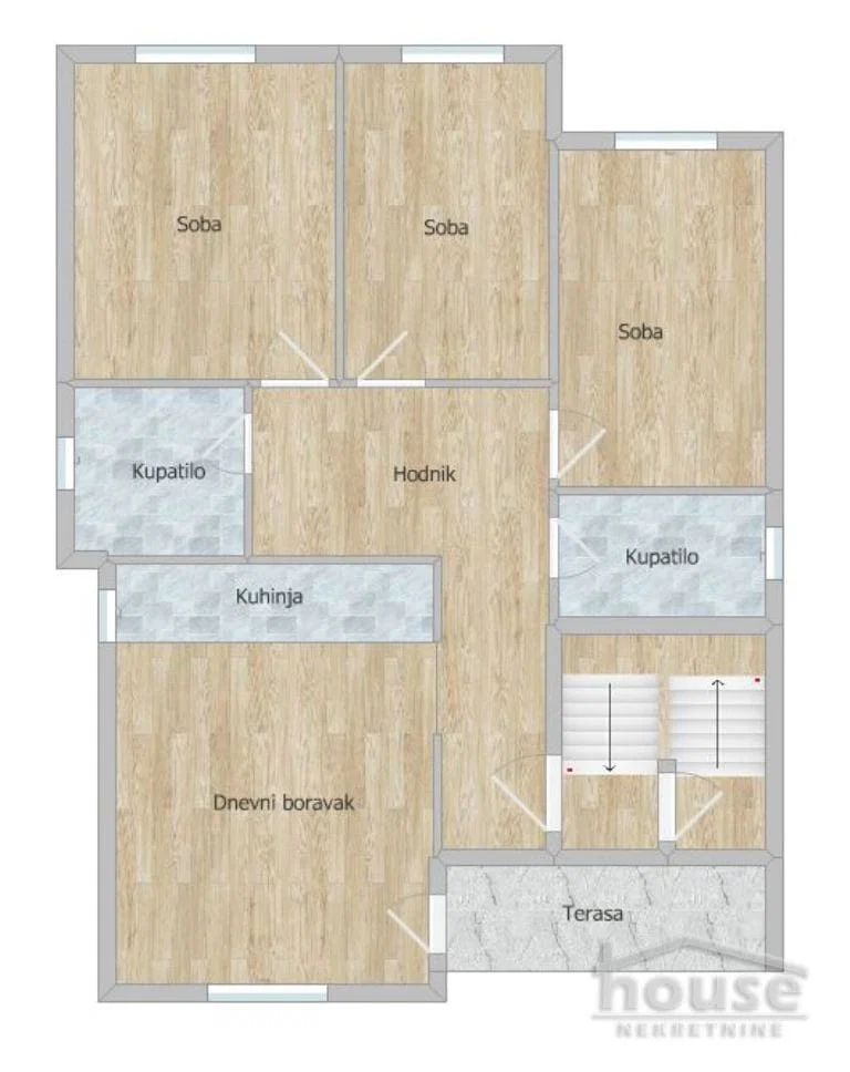 Troiposoban stan na prodaju, Veternik, Novi Sad, 74m², 137.200 €