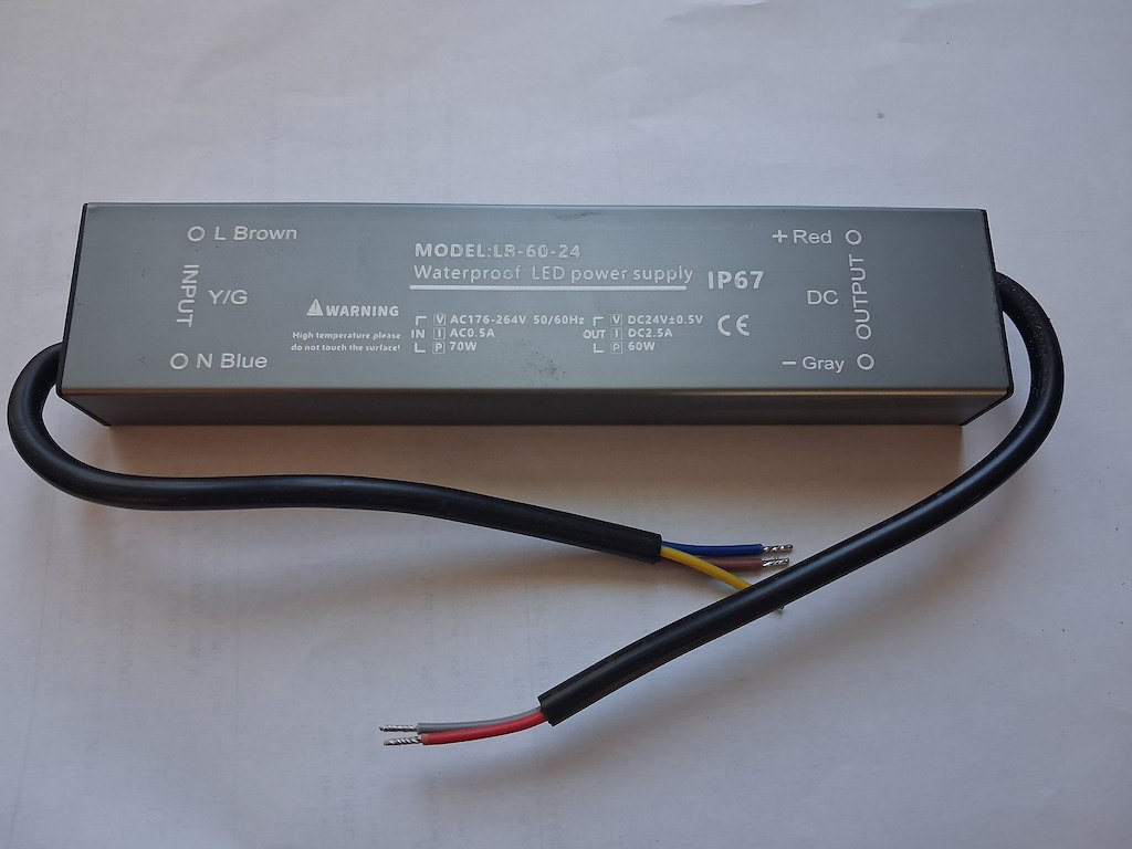 LED ADAPTER (TRAFO) 12V 60W IP67 VODOOTPORNI