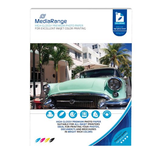 FOTO PAPIR A4/180g GLOSSY MEDIARANGE
