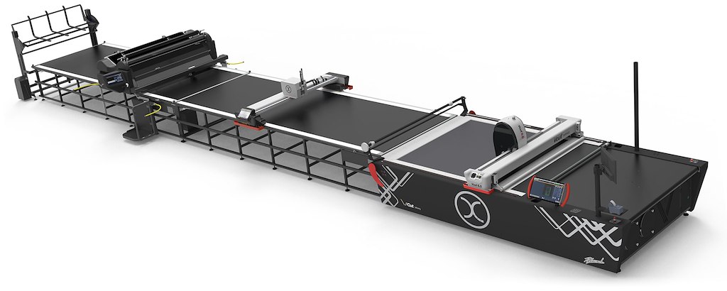 Orox Complet Line // Kompletna linija za automatsko polaganje, obeležavanje i krojenje materijala.