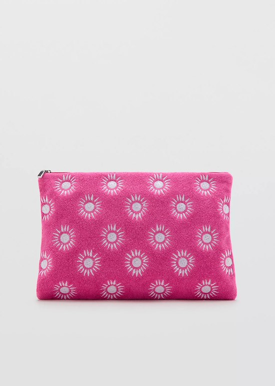 EMBROIDERED COSMETIC BAG