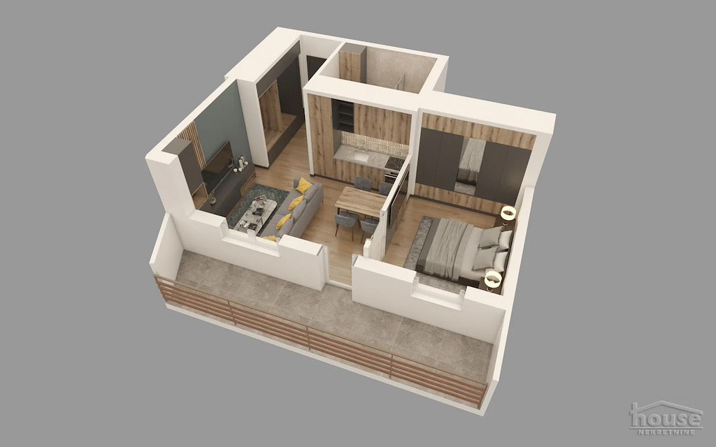 Dvosoban stan na prodaju, Klisa – Vikend Naselje, Novi Sad, 45m², 88.750 €