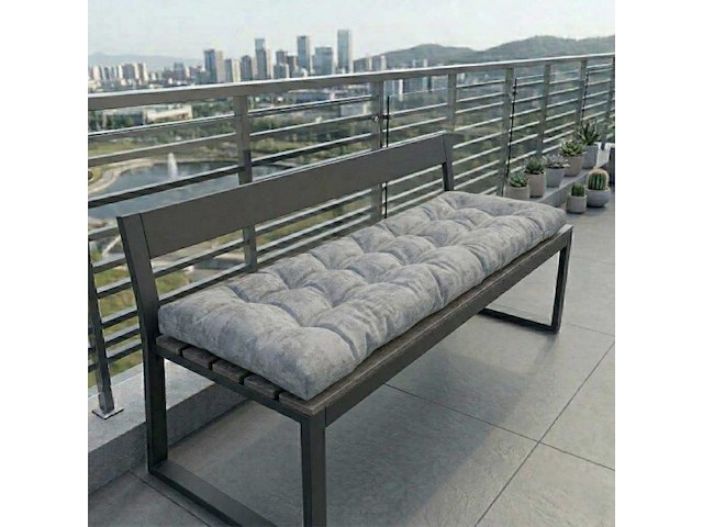 Jastuk za Klupu 200x40cm MARBLE GREY