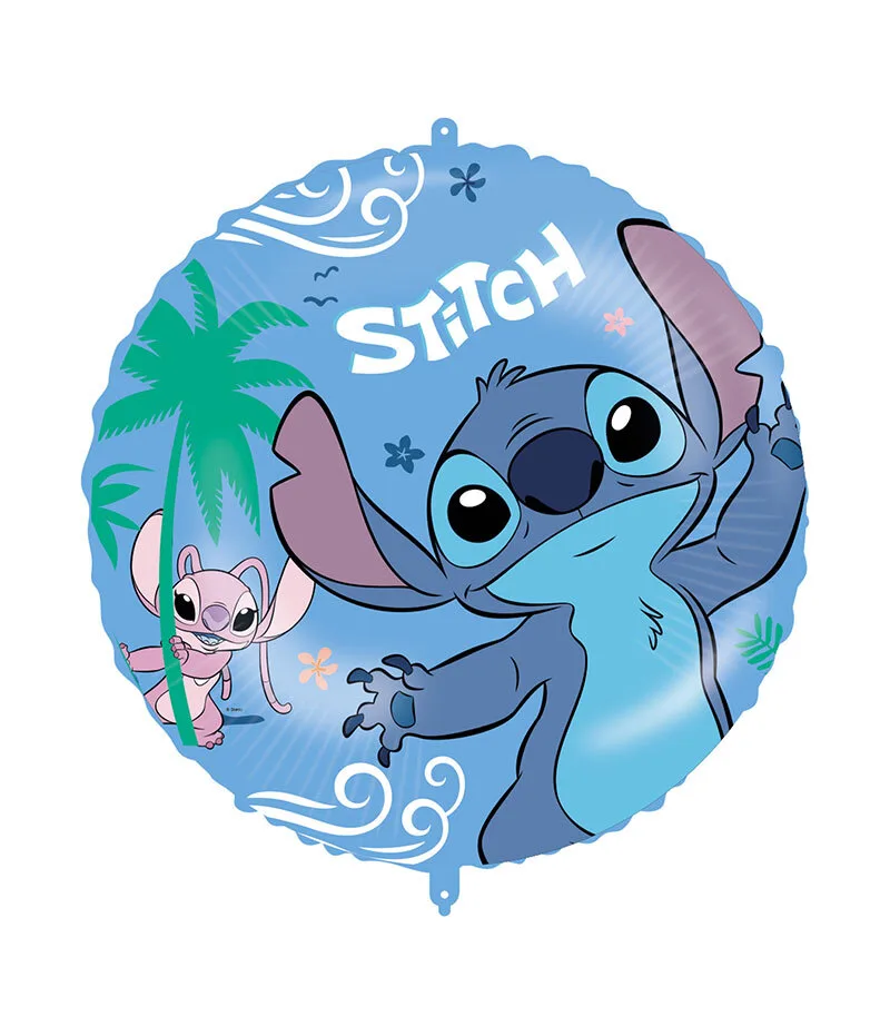 Stitch balon plavi krug