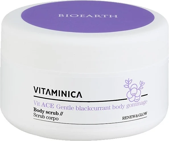 BIOEARTH Blagi piling SMUTI za telo crna ribizla 300 ml - Vitaminica linija