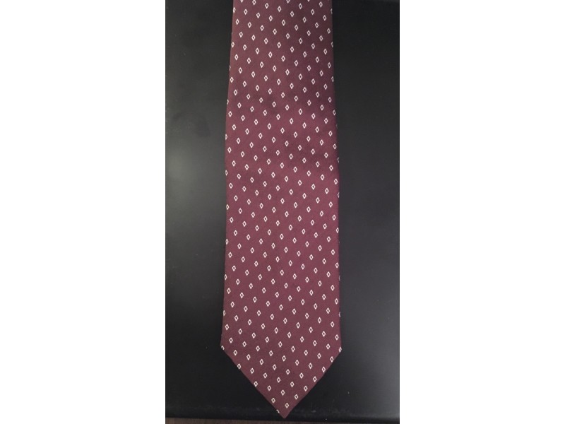 Retro kravata HERROW made in Italy bordo boje
