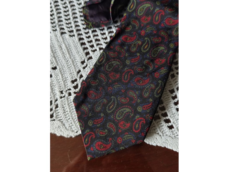 Brutalna vintage paisley bordo zelena Micheloon London