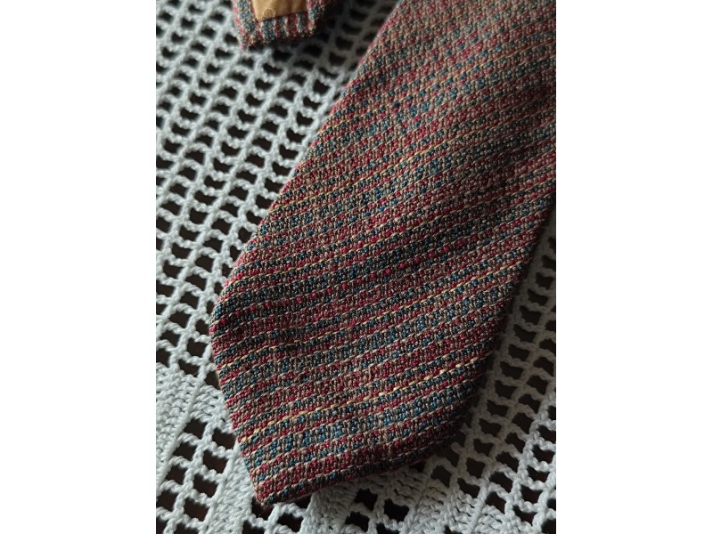 Original vintage tkana braon Ermenegildo Zegna kravata