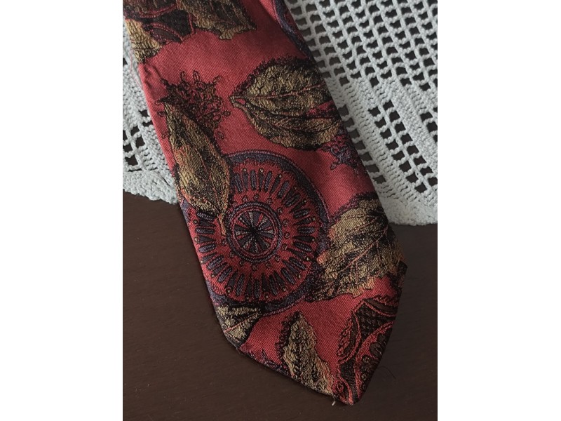 RETKO Barokna bordo zlatna Marc Long kravata made in FR