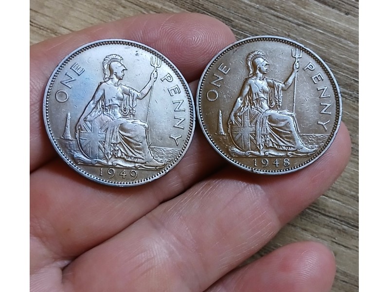 KO 231 - V Britanija - 1 peni 1948 i 1949 - opis -