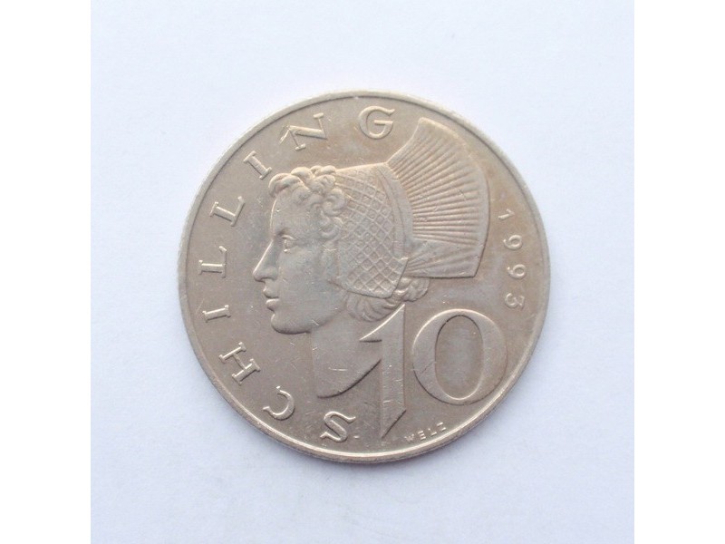 Austria 10 šilinga 1993