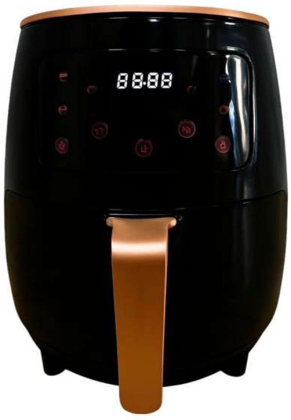 QUANTEK Air fryer sa tajmerom LCD, Q1301BK 6l 1600W Crna,touch kontrola,tajmer
