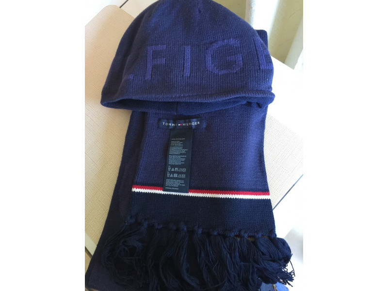 TOMMY HILFIGER kapa i šal ORIGINAL , NOVO