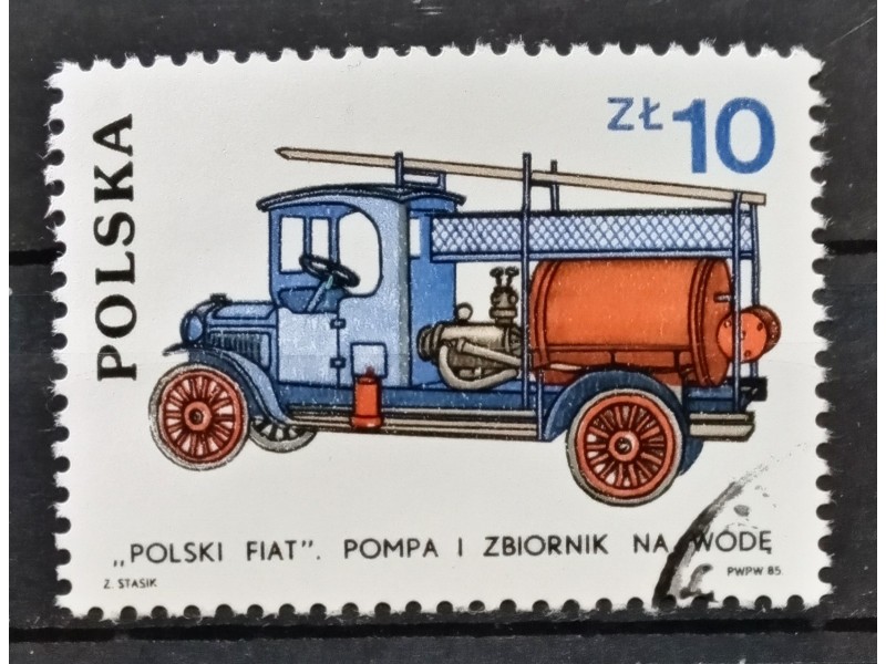 POLJSKA 1985 - VATROGASNO VOZILO POLJSKI FIAT *