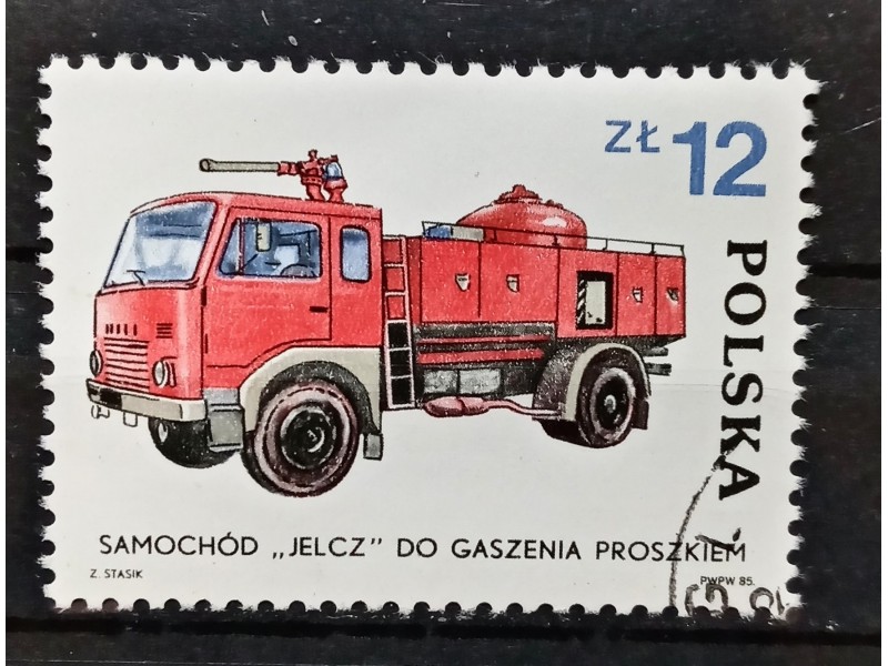 POLJSKA 1985 - VATROGASNO VOZILO POLJSKI JELCH *